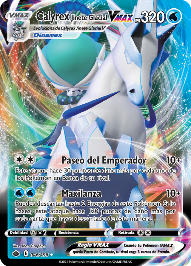 Calyrex Jinete Glacial VMAX (Reinado Escalofriante TCG) - WikiDex, la ...