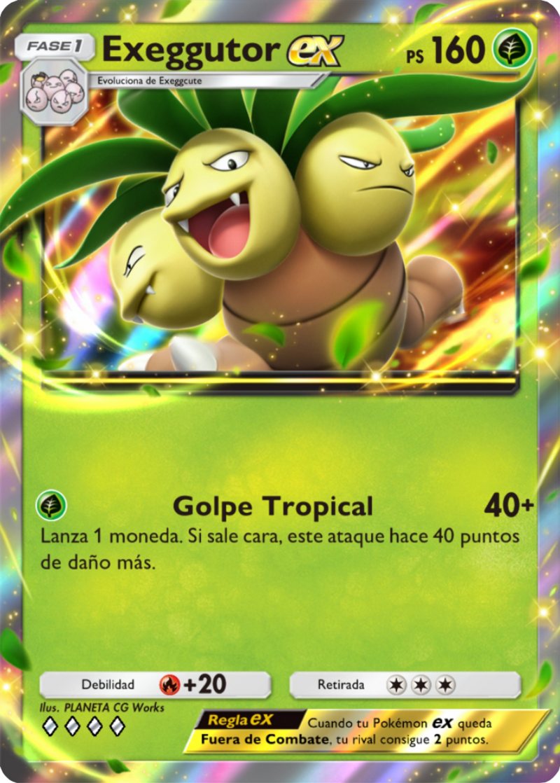 Exeggutor ex (Genes Formidables TCG Pocket) - WikiDex, la enciclopedia Pokémon