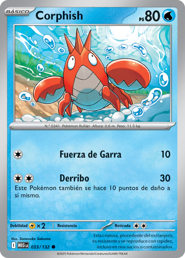 Corphish (Megaevolución TCG) - WikiDex, la enciclopedia Pokémon