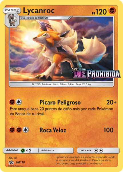 Lycanroc (Luz Prohibida TCG) - WikiDex, la enciclopedia Pokémon