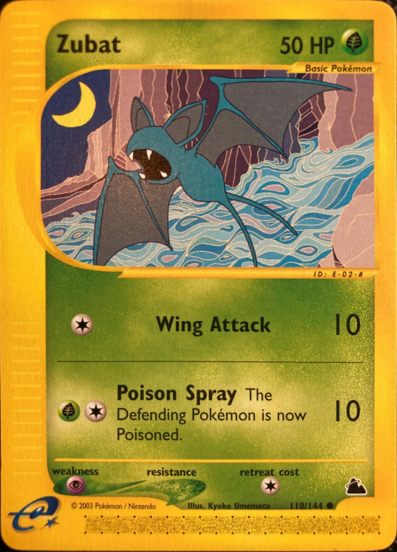 Zubat (Skyridge 118 TCG) - WikiDex, la enciclopedia Pokémon