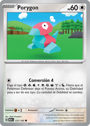 Porygon (151 TCG) - WikiDex, la enciclopedia Pokémon