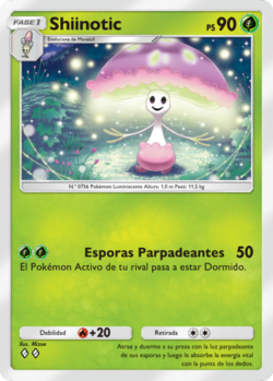 Shiinotic (La Isla Singular TCG Pocket) - WikiDex, la enciclopedia Pokémon