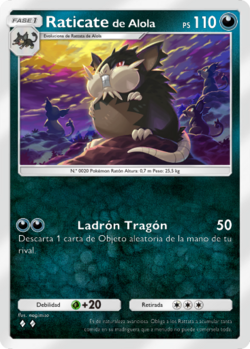 Raticate de Alola (Guardianes Celestiales TCG Pocket) - WikiDex, la ...