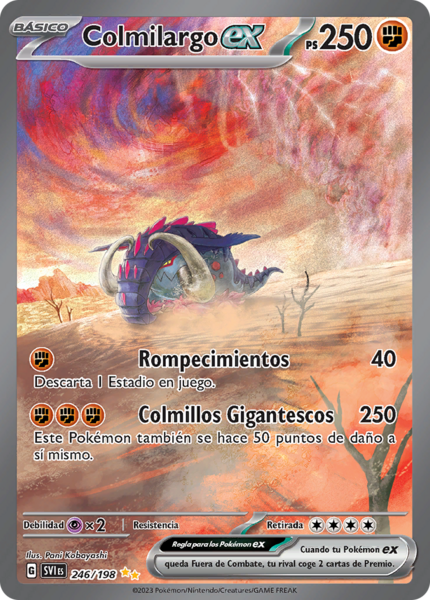 Colmilargo ex (Escarlata y Púrpura TCG) - WikiDex, la enciclopedia Pokémon
