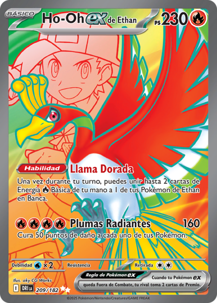 Ho-Oh ex de Ethan (Rivales Predestinados TCG)/Ho-Oh ex de Eco (Rivales ...