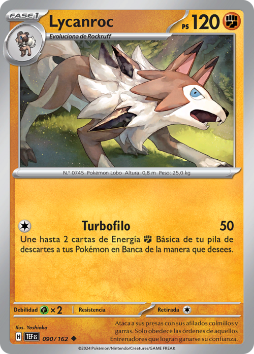 Lycanroc (Fuerzas Temporales TCG) - WikiDex, la enciclopedia Pokémon