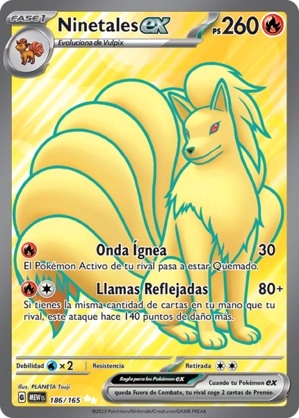 Ninetales ex (151 TCG) - WikiDex, la enciclopedia Pokémon