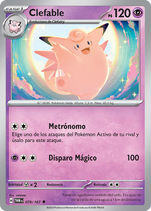 Clefable (Mascarada Crepuscular TCG) - WikiDex, la enciclopedia Pokémon