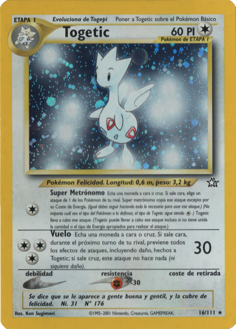 Togetic (Neo Génesis TCG) - WikiDex, la enciclopedia Pokémon
