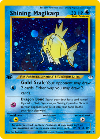 Magikarp Luminoso (Neo Revelation TCG) - WikiDex, la enciclopedia Pokémon