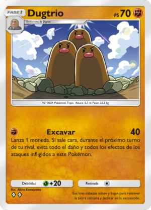 Dugtrio (Genes Formidables TCG Pocket) - WikiDex, la enciclopedia Pokémon