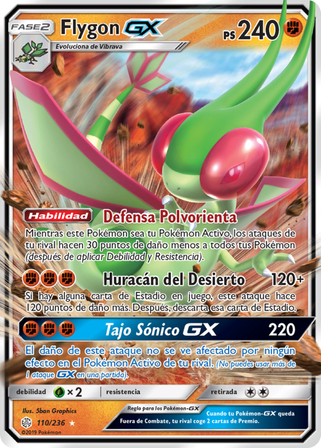 Flygon-GX (Eclipse Cósmico TCG) - WikiDex, la enciclopedia Pokémon