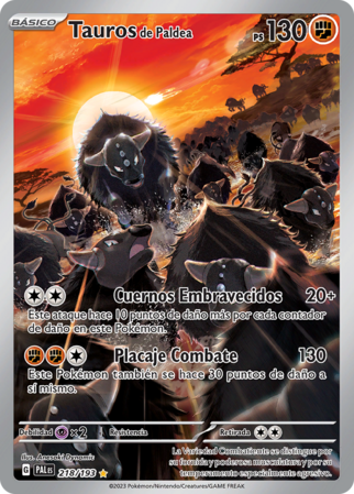 Tauros de Paldea (Evoluciones en Paldea 108 TCG) - WikiDex, la ...