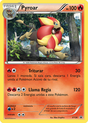 Pyroar (XY Promo 26 TCG) - WikiDex, la enciclopedia Pokémon