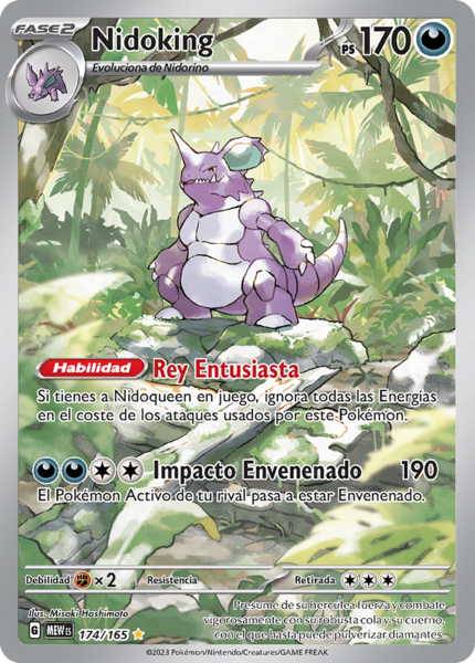 Nidoking (151 TCG) - WikiDex, la enciclopedia Pokémon