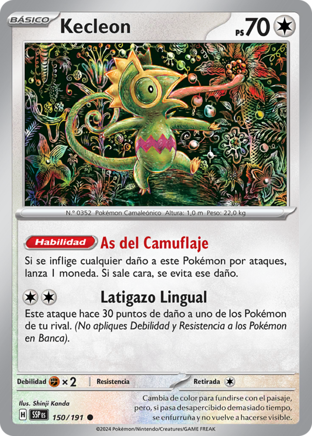 Kecleon (Chispas Fulgurantes TCG) - WikiDex, la enciclopedia Pokémon