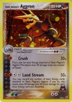 Team Magma's Aggron (Team Magma vs Team Aqua TCG) - WikiDex, la enciclopedia Pokémon