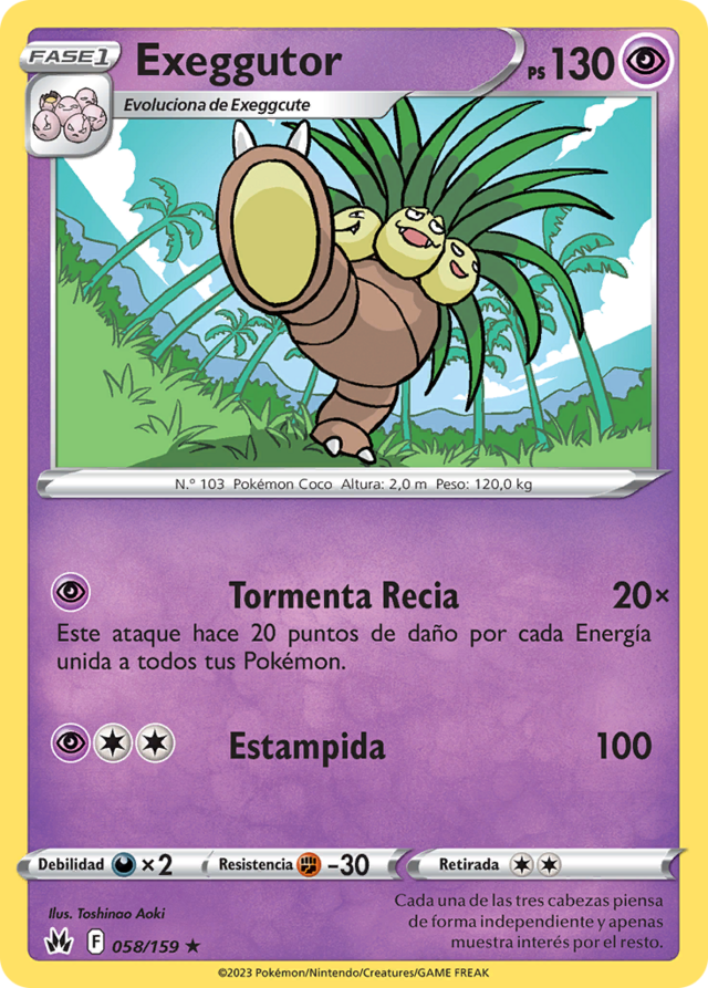 Exeggutor (Cenit Supremo TCG) - WikiDex, la enciclopedia Pokémon