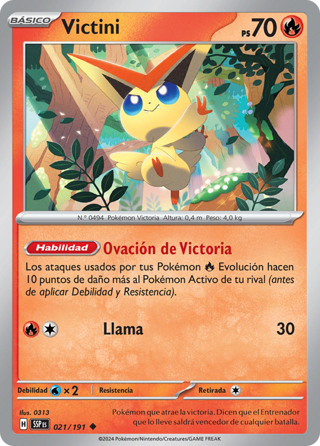 Victini (Chispas Fulgurantes TCG) - WikiDex, la enciclopedia Pokémon