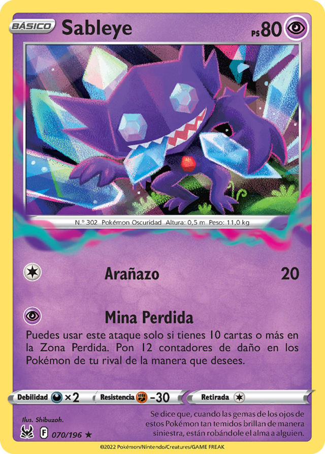 Sableye (Origen Perdido TCG) - WikiDex, la enciclopedia Pokémon