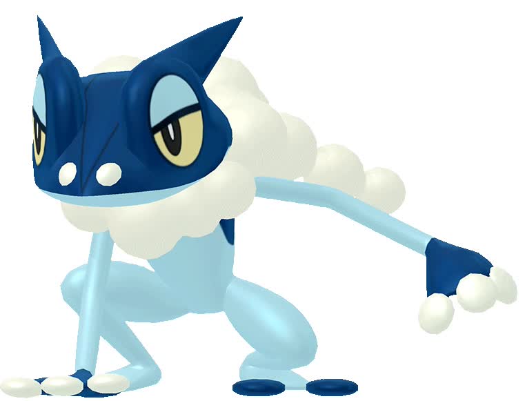 Archivo:Frogadier HOME variocolor.webm - WikiDex, la enciclopedia Pokémon