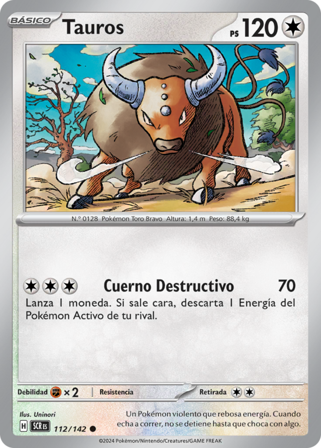 Tauros (Corona Astral TCG) - WikiDex, la enciclopedia Pokémon