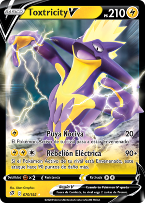Toxtricity V (Choque Rebelde TCG) - WikiDex, la enciclopedia Pokémon