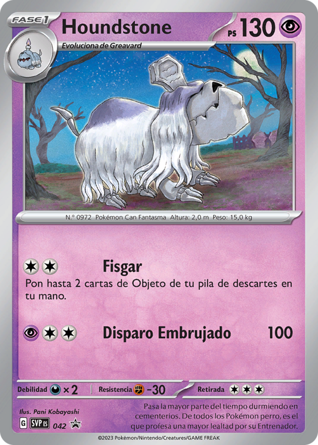 Houndstone (SV Promo 42 TCG) - WikiDex, la enciclopedia Pokémon