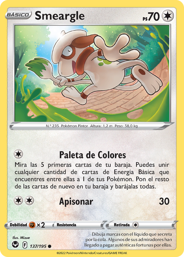 Smeargle (Tempestad Plateada TCG) - WikiDex, la enciclopedia Pokémon