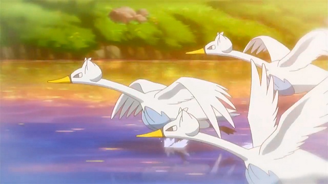 Archivo:EP796 Swanna.jpg - WikiDex, la enciclopedia Pokémon