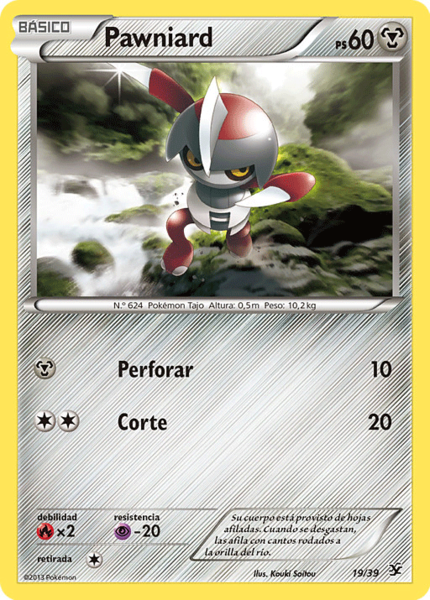 Pawniard (Nobles Victorias 81 TCG) - WikiDex, la enciclopedia Pokémon
