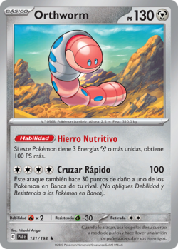 Orthworm (Evoluciones en Paldea TCG) - WikiDex, la enciclopedia Pokémon