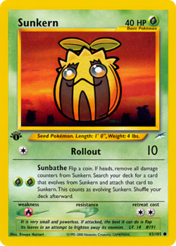 Sunkern (Neo Destiny TCG) - WikiDex, la enciclopedia Pokémon