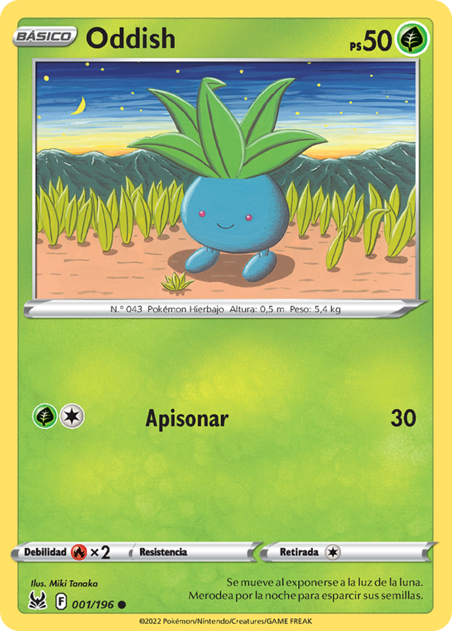 Oddish (Origen Perdido TCG) - WikiDex, la enciclopedia Pokémon