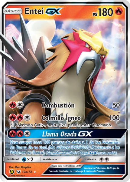 Entei-GX (Leyendas Luminosas TCG) - WikiDex, la enciclopedia Pokémon