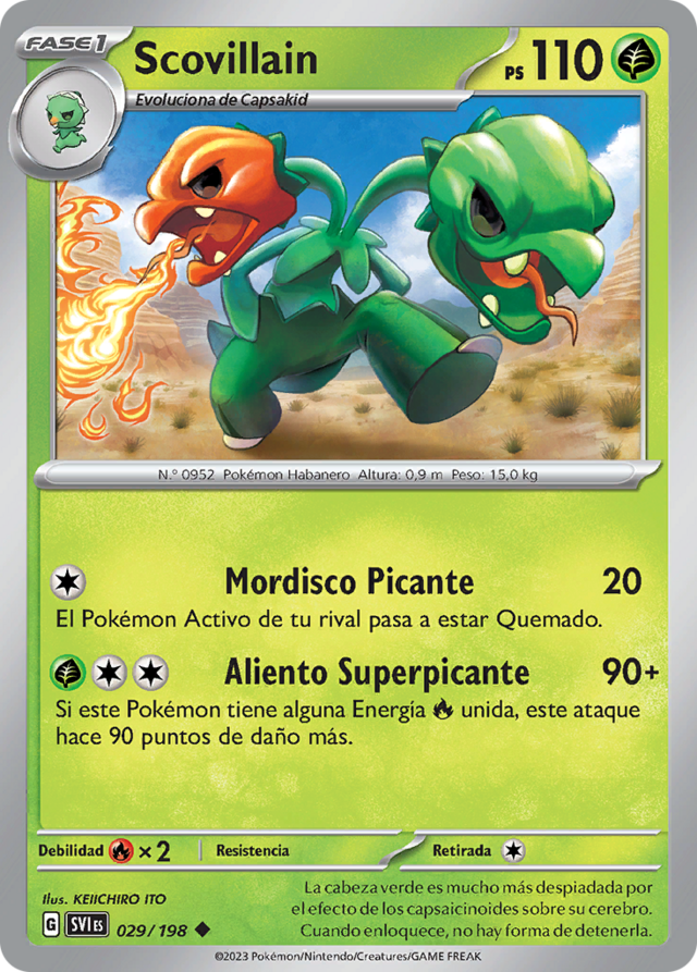 Scovillain (Escarlata y Púrpura TCG) - WikiDex, la enciclopedia Pokémon