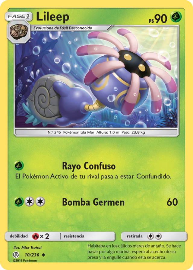 Lileep (Eclipse Cósmico TCG) - WikiDex, la enciclopedia Pokémon