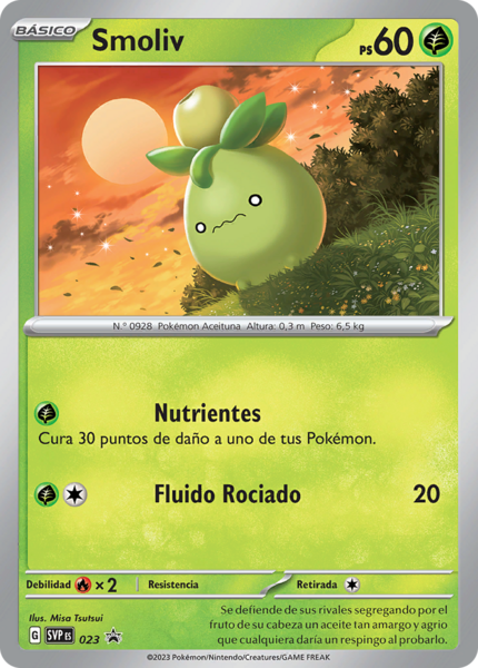 Smoliv (Escarlata y Púrpura 21 TCG) - WikiDex, la enciclopedia Pokémon