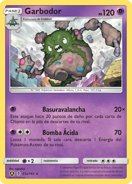 Garbodor (Albor de Guardianes TCG) - WikiDex, la enciclopedia Pokémon