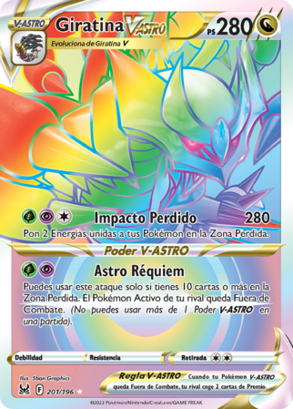 Giratina V-ASTRO (Origen Perdido TCG) - WikiDex, la enciclopedia Pokémon