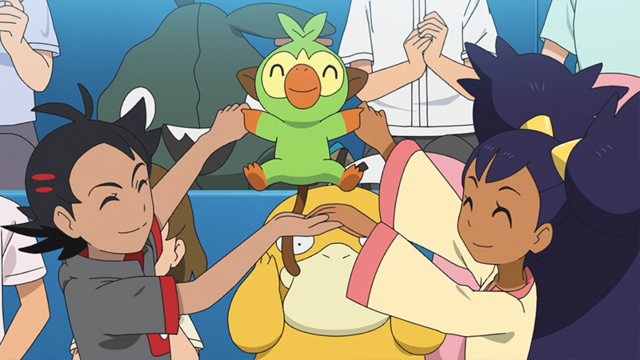 Archivo:EP1207 Iris y Goh celebrando.png - WikiDex, la enciclopedia Pokémon