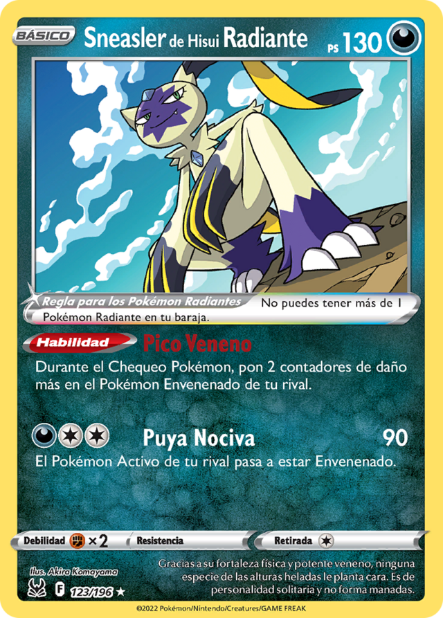 Sneasler de Hisui Radiante (Origen Perdido TCG) - WikiDex, la ...