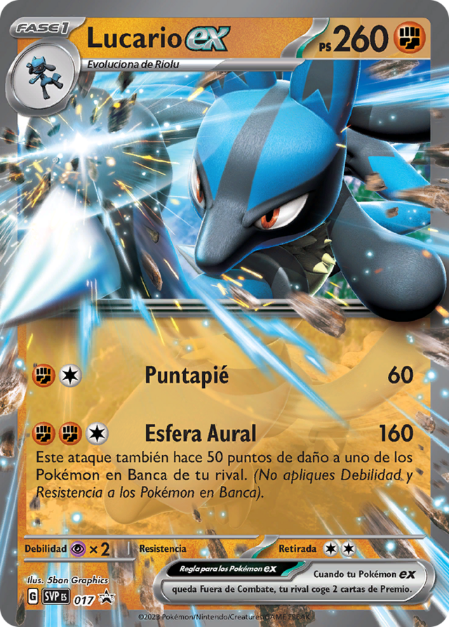 Lucario ex (SV Promo 17 TCG) - WikiDex, la enciclopedia Pokémon