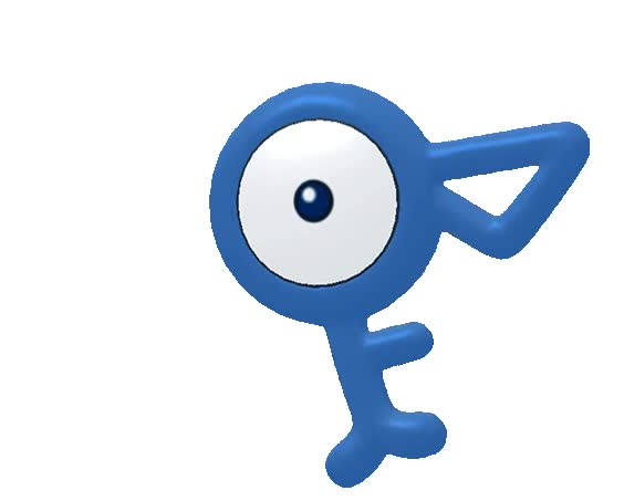 Archivo:Unown F HOME variocolor.webm - WikiDex, la enciclopedia Pokémon
