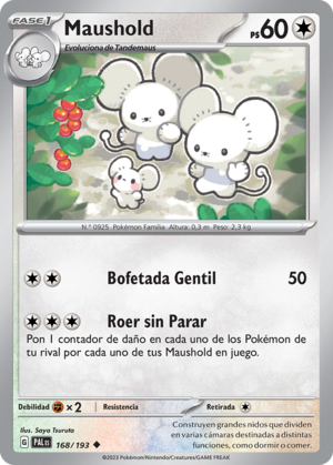 Tandemaus (Evoluciones en Paldea 167 TCG) - WikiDex, la enciclopedia ...