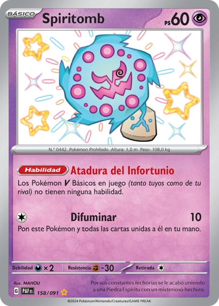 Spiritomb (Evoluciones en Paldea TCG) - WikiDex, la enciclopedia Pokémon