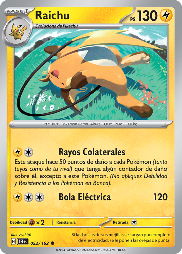 Raichu (Fuerzas Temporales TCG) - WikiDex, la enciclopedia Pokémon