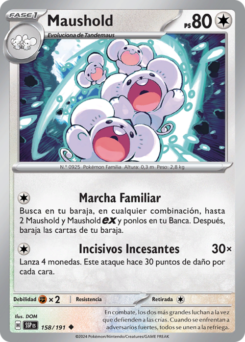 Maushold (Chispas Fulgurantes TCG) - WikiDex, la enciclopedia Pokémon