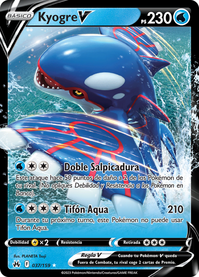 Kyogre V (Cenit Supremo TCG) - WikiDex, la enciclopedia Pokémon